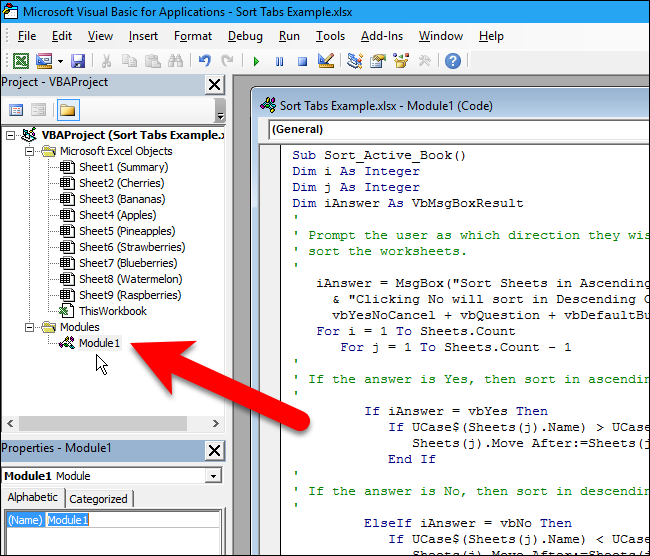 excel sort worksheets alphabetically