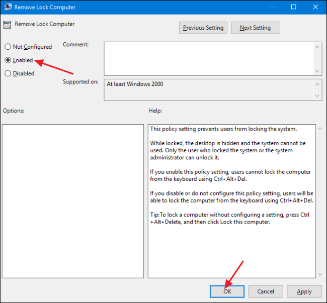 How to Disable the Lock Workstation Functionality (Window+L) in Windows