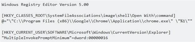 How Do I Make the "Open With" Menu Available When Selecting Multiple Files?