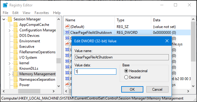 How to Make Windows Clear Your Page File at Shutdown (and When You Should)
