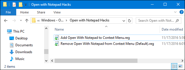 How to Add "Open with Notepad" to the Windows Context Menu for All Files
