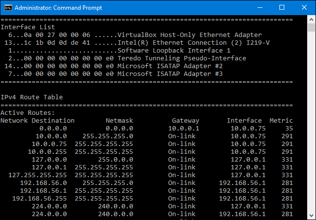 How to Add a Static TCP/IP Route to the Windows Routing Table
