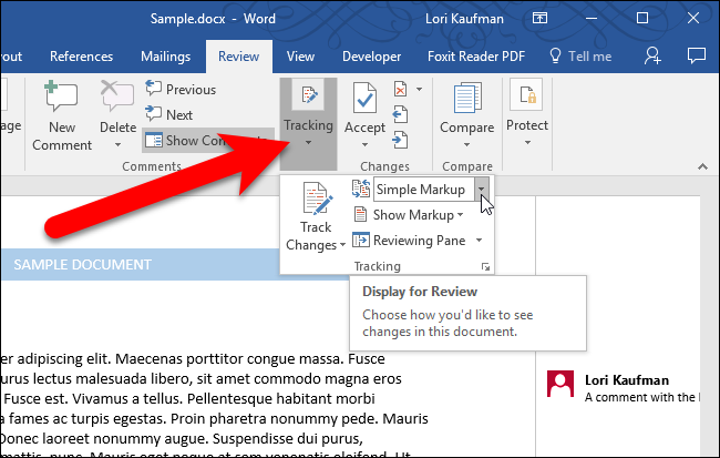 How to Always Show Comment Lines in Microsoft Word