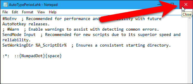 How to Automatically Type a Period with a Double Space in Windows