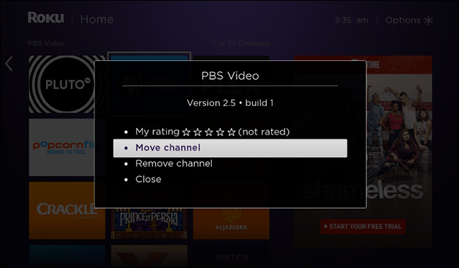 How to Rearrange Your Roku Channel Icons
