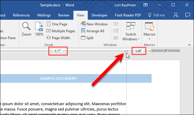 How to Get Detailed Measurements When Setting Indents and Tabs on the ...