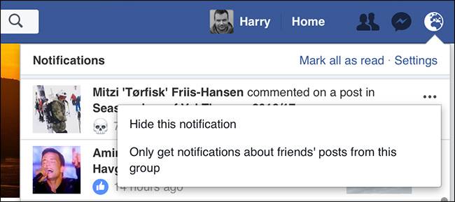 How to Quickly Adjust Which Facebook Notifications You See