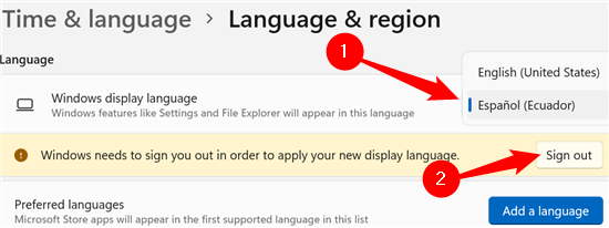 How to Change the Display Language in Windows 10 and Windows 11