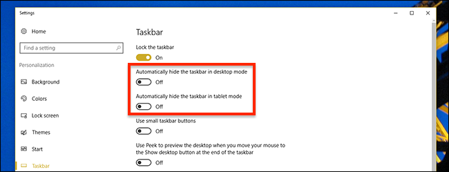 How to Automatically Hide the Windows Taskbar
