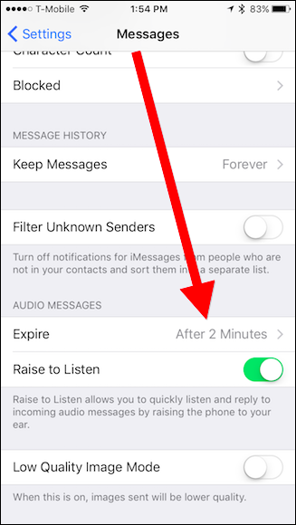 How to Keep Audio Messages from Being Deleted on the iPhone