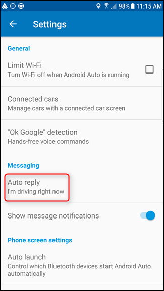 How to Change the Auto-Reply Message in Android Auto