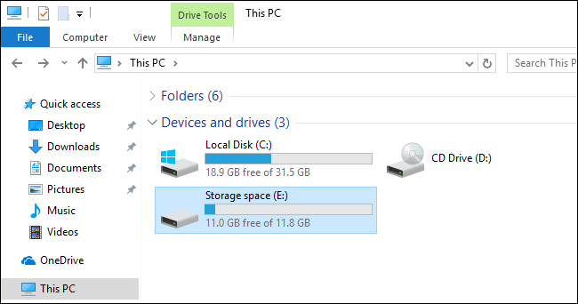 How to Use Windows 10's Storage Spaces to Mirror and Combine Drives