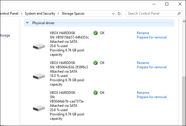 How to Use Windows 10's Storage Spaces to Mirror and Combine Drives