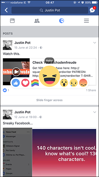 How to Add a Different Reaction to a Facebook Post (Like a Heart or Emoji)
