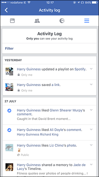 How to See a Log of Everything You’ve Ever Done on Facebook