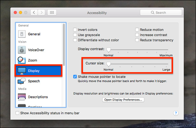 How to Make the Mouse Cursor Bigger or Smaller on Your Mac