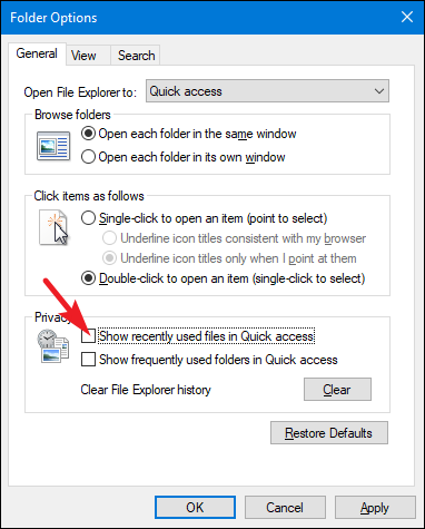 How to Disable Quick Access in File Explorer on Windows 10