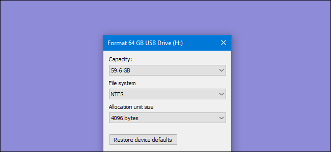 How to Erase and Format a Drive in Windows