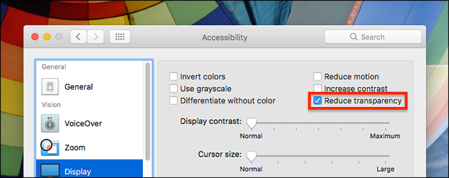 How to Disable Window Transparency in macOS