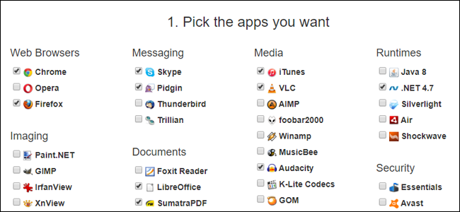 Ninite Installs All Your Favorite Windows Programs at Once