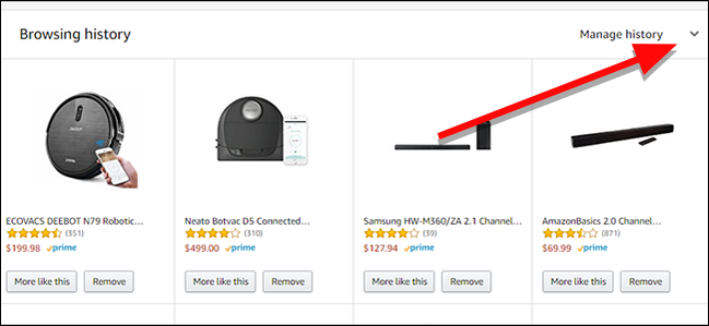How to Delete Items From Your Amazon Browsing History