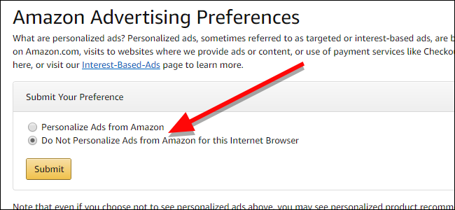 How to Turn Off Amazon's Personalized Ads Around the Web