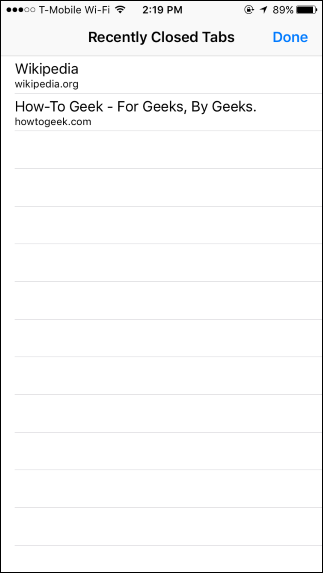 How to Reopen Closed Tabs on an iPhone or iPad