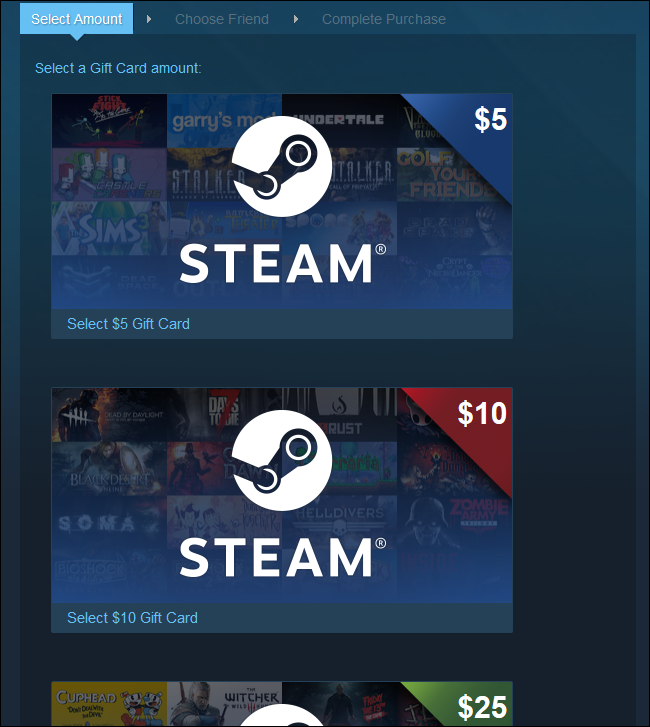 How to Send a Steam Digital Gift Card in Any Amount