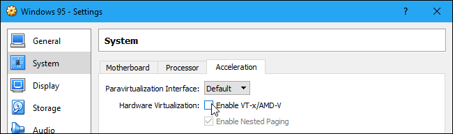 How to Install Windows 95 in a Virtual Machine