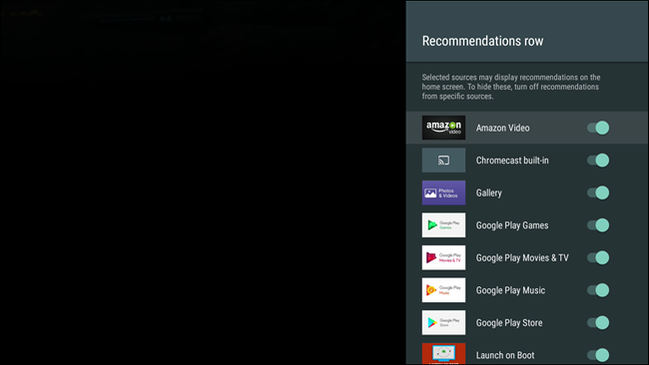 How to Customize the Recommendations Row on Android TV