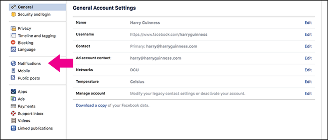 How to Disable and Customize Facebook’s Notifications, Texts, and Emails