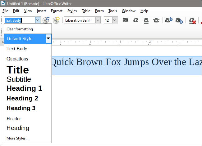 How to Use Custom Styles in LibreOffice Writer