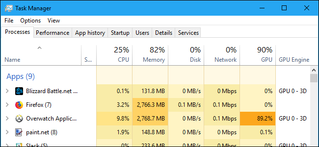 How to Monitor GPU Usage in the Windows Task Manager