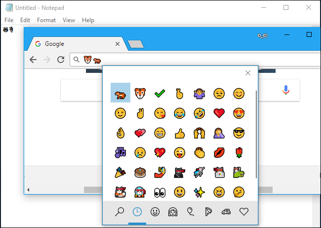 Secret Hotkey Opens Windows 10's New Emoji Picker in Any App