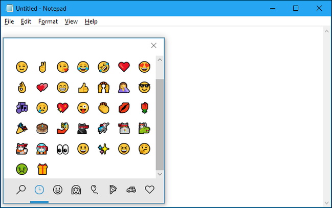 Secret Hotkey Opens Windows 10's New Emoji Picker in Any App