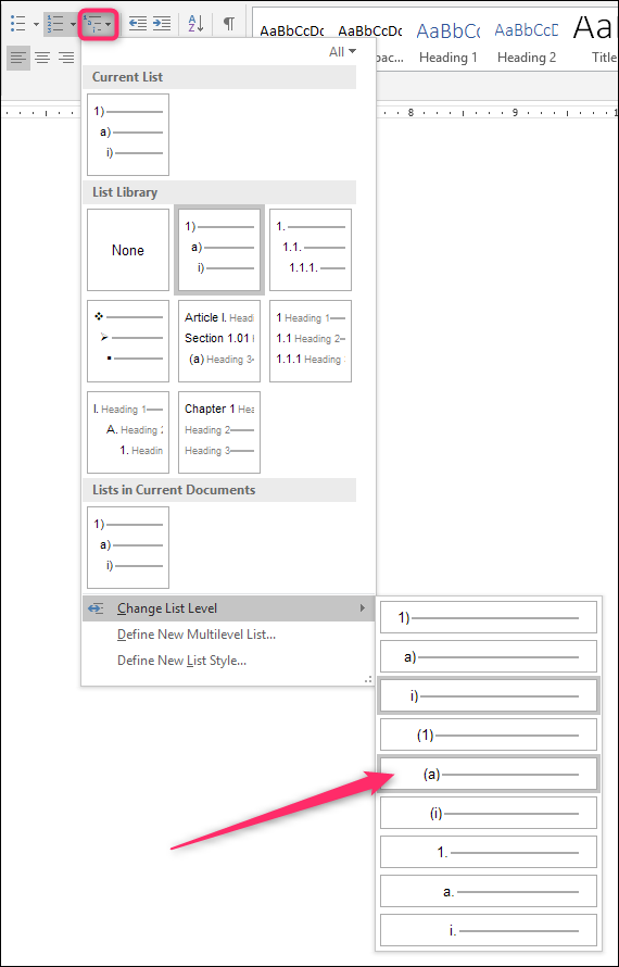 How to Create and Work with Multilevel Lists in Microsoft Word