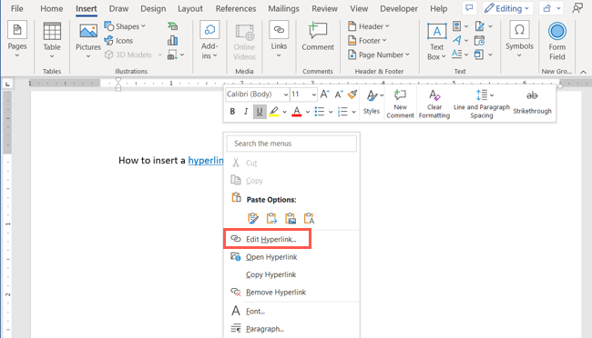 How to Insert, Delete, and Manage Hyperlinks in Microsoft Word
