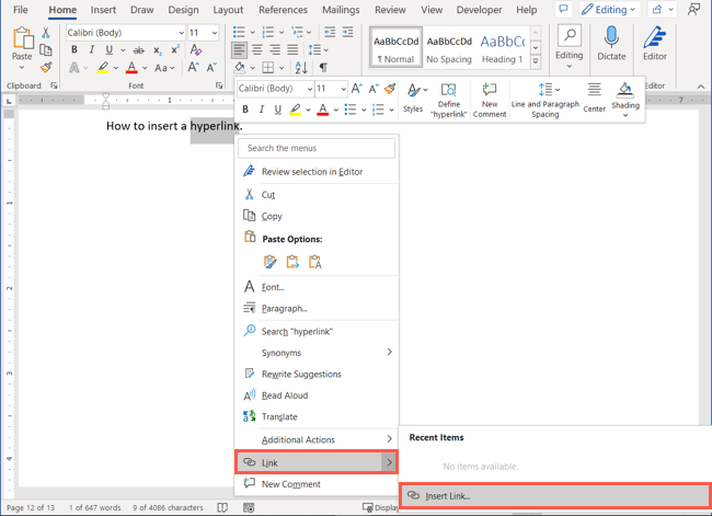How to Insert, Delete, and Manage Hyperlinks in Microsoft Word