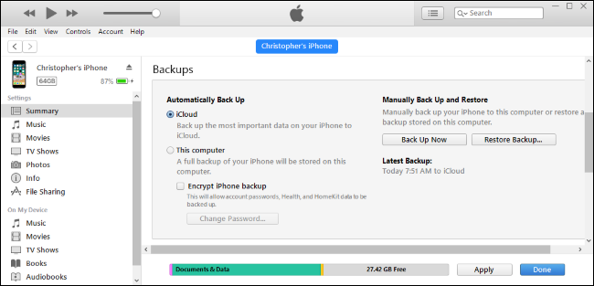 How to Back Up Your iPhone With iTunes (and When You Should)