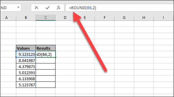 How to Round Off Decimal Values in Excel