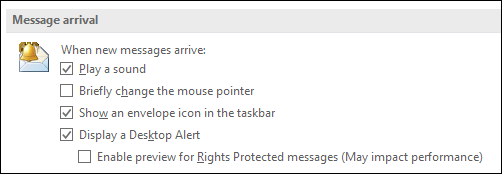 How to Turn Off New Message Alerts in Microsoft Outlook 2016 or 365