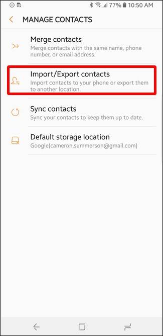 How to Manually Export and Back Up Contacts on Android