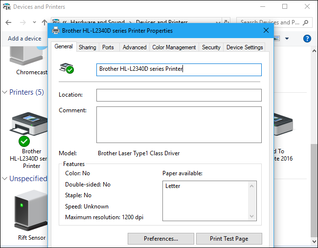 How to Manage a Printer in Windows 10