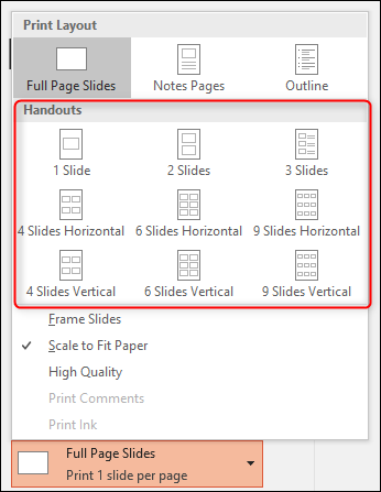 How to Print Multiple PowerPoint Slides to Each Piece of Paper
