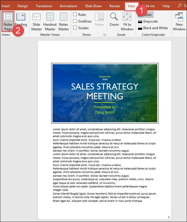 How to Print Just the Speaker Notes for a PowerPoint Presentation