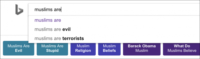 Bing Is Suggesting the Worst Things You Can Imagine