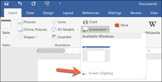 How to Use Microsoft Word's Built-In Screenshot Tool