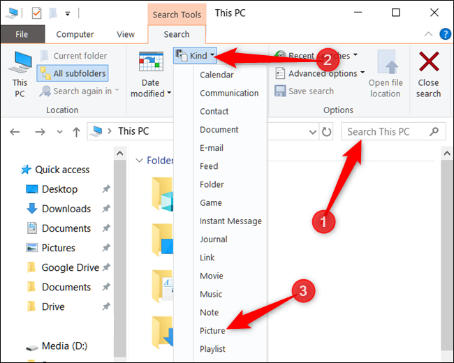 How to Find All the Photos Stored on Your Windows 10 PC