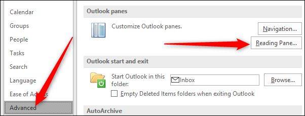 How to Customize the Reading Pane in Outlook