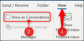 How to Toggle and Customize Conversation View in Outlook